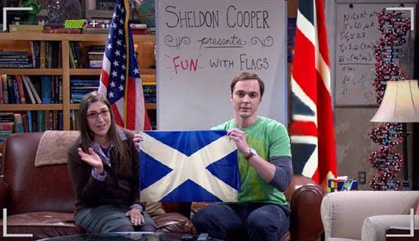 El Dr. Sheldon Cooper aclara la forma correcta de colocar banderas en ...